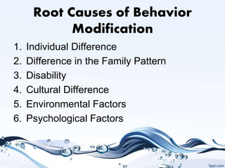 Behavior modification | PPTX