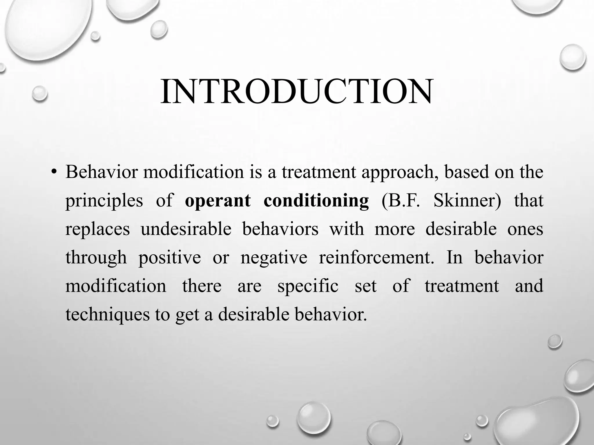 Behavior modification | PPT