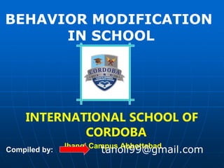 BEHAVIOR MODIFICATION.ppt
