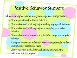 Behavior Modification and Special Children | PPT