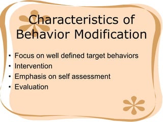 Behavior Modification and Special Children | PPT