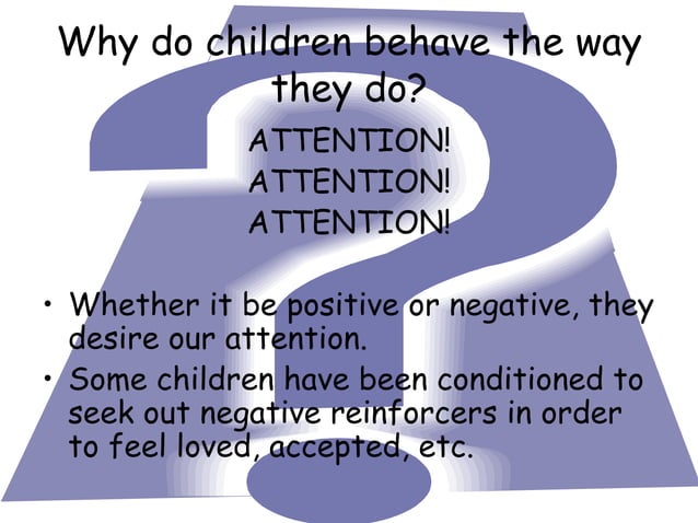 Behavior Modification and Special Children | PPT