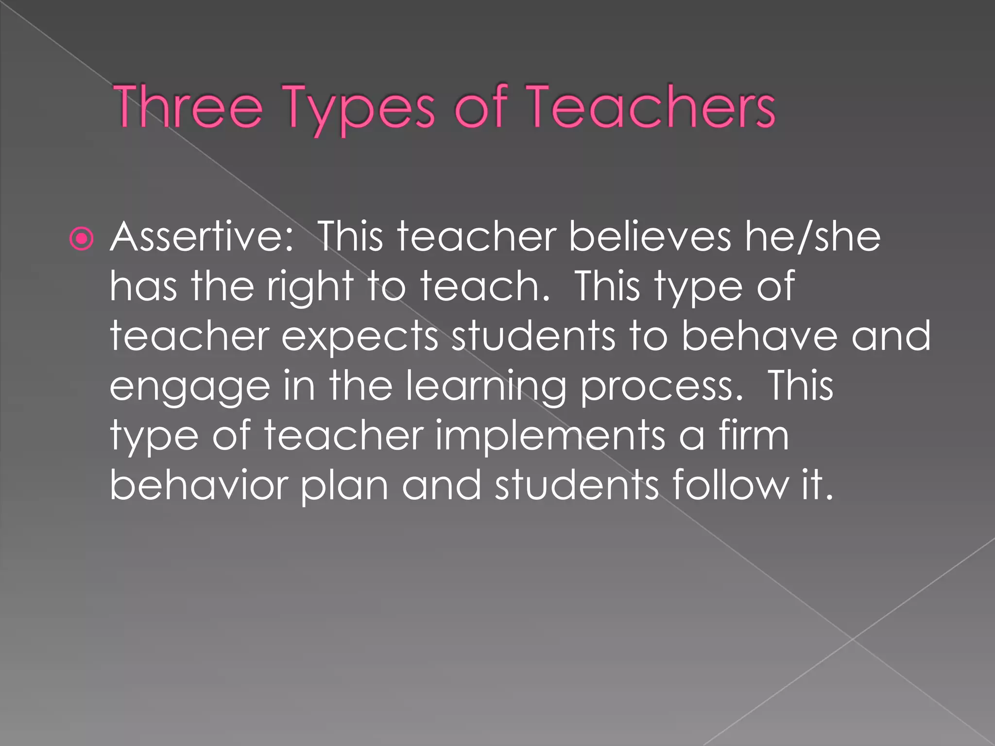 Behavior modification and assertive discipline | PPT