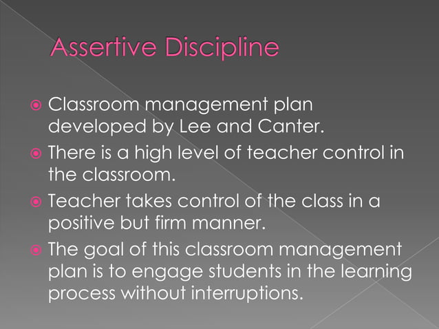 Behavior modification and assertive discipline | PPT