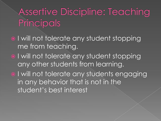 Behavior modification and assertive discipline | PPT