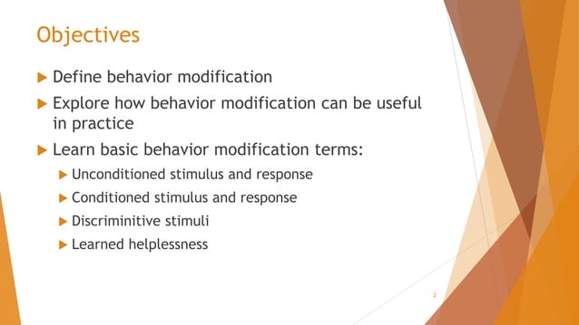 Behavior Modification and Goal Setting: Avoiding Common Traps Ao | PPT