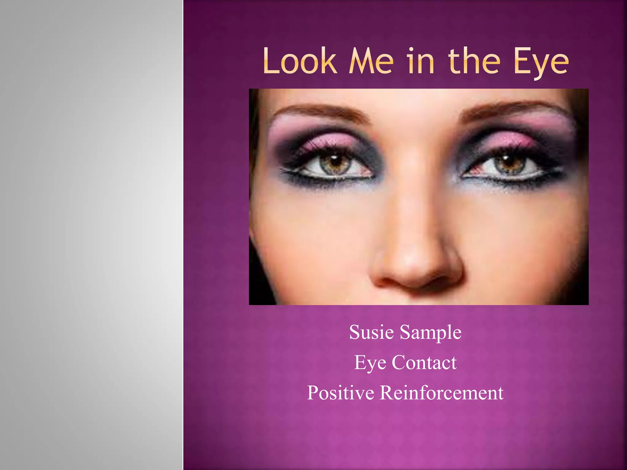 Behavior modification project power point example copy | PPTX