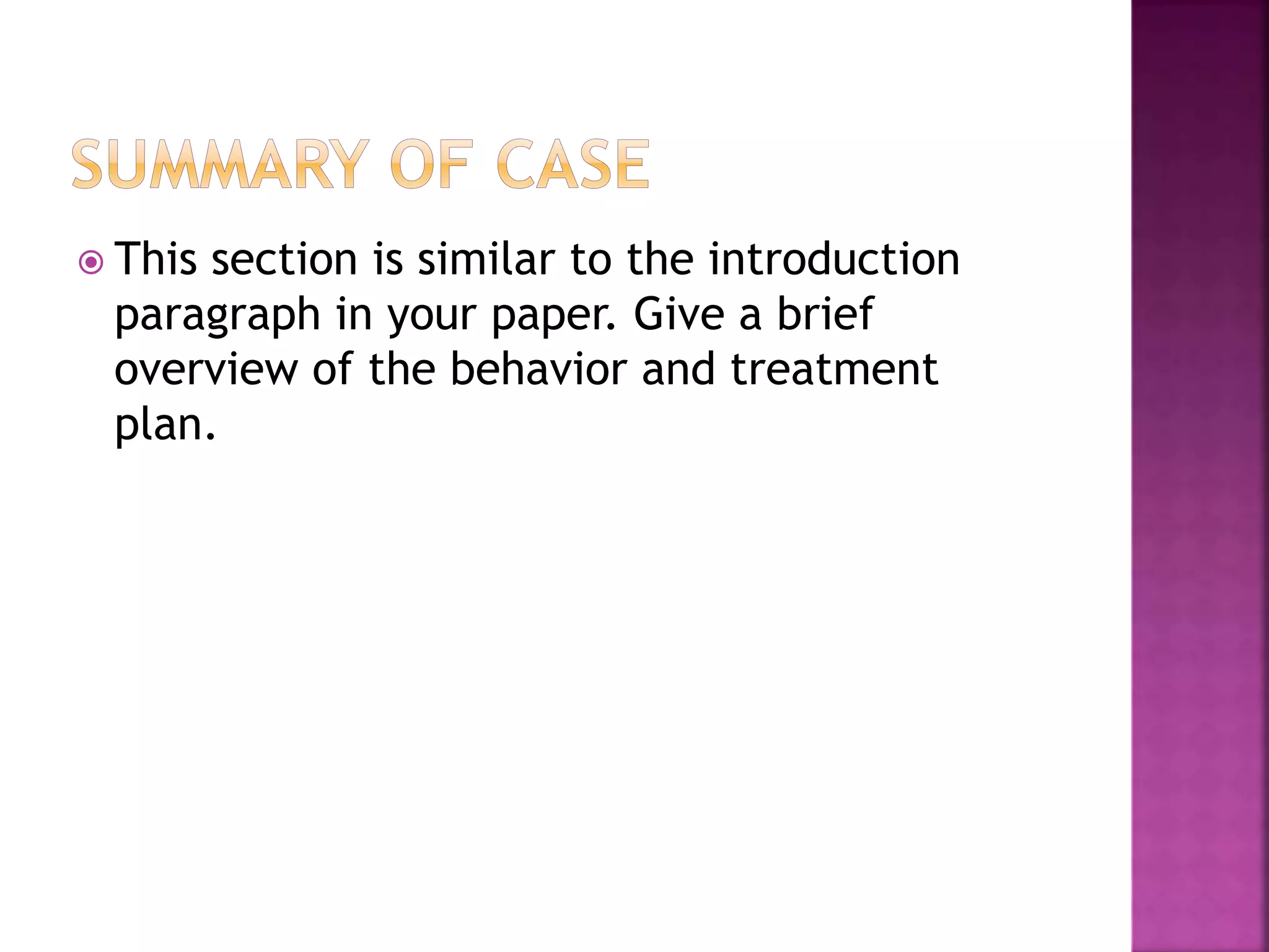 Behavior modification project power point example copy | PPTX