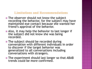 Behavior modification project power point example copy | PPTX