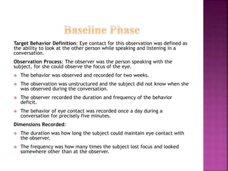 Behavior modification project power point example copy | PPTX