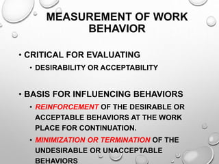 Conceptual framework for Behavior & performance | PPTX