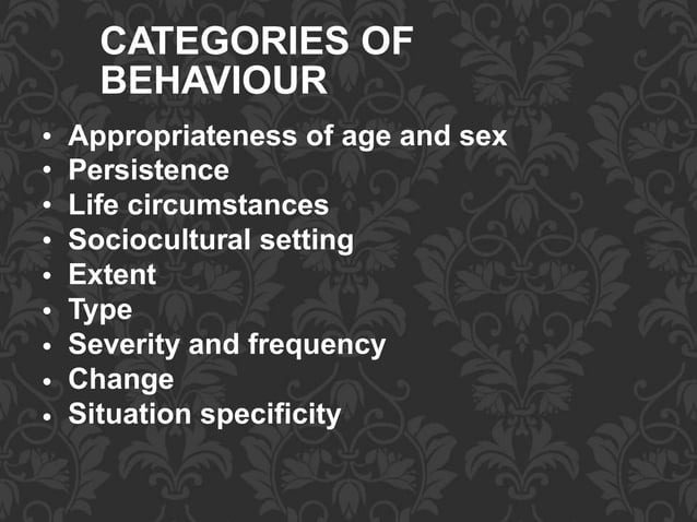 Behavior ppt | PPT