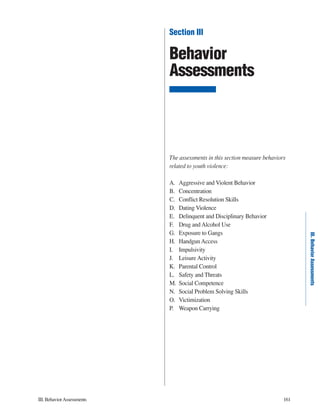 Behavior problem | PDF