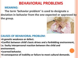 Behavior problems | PPT