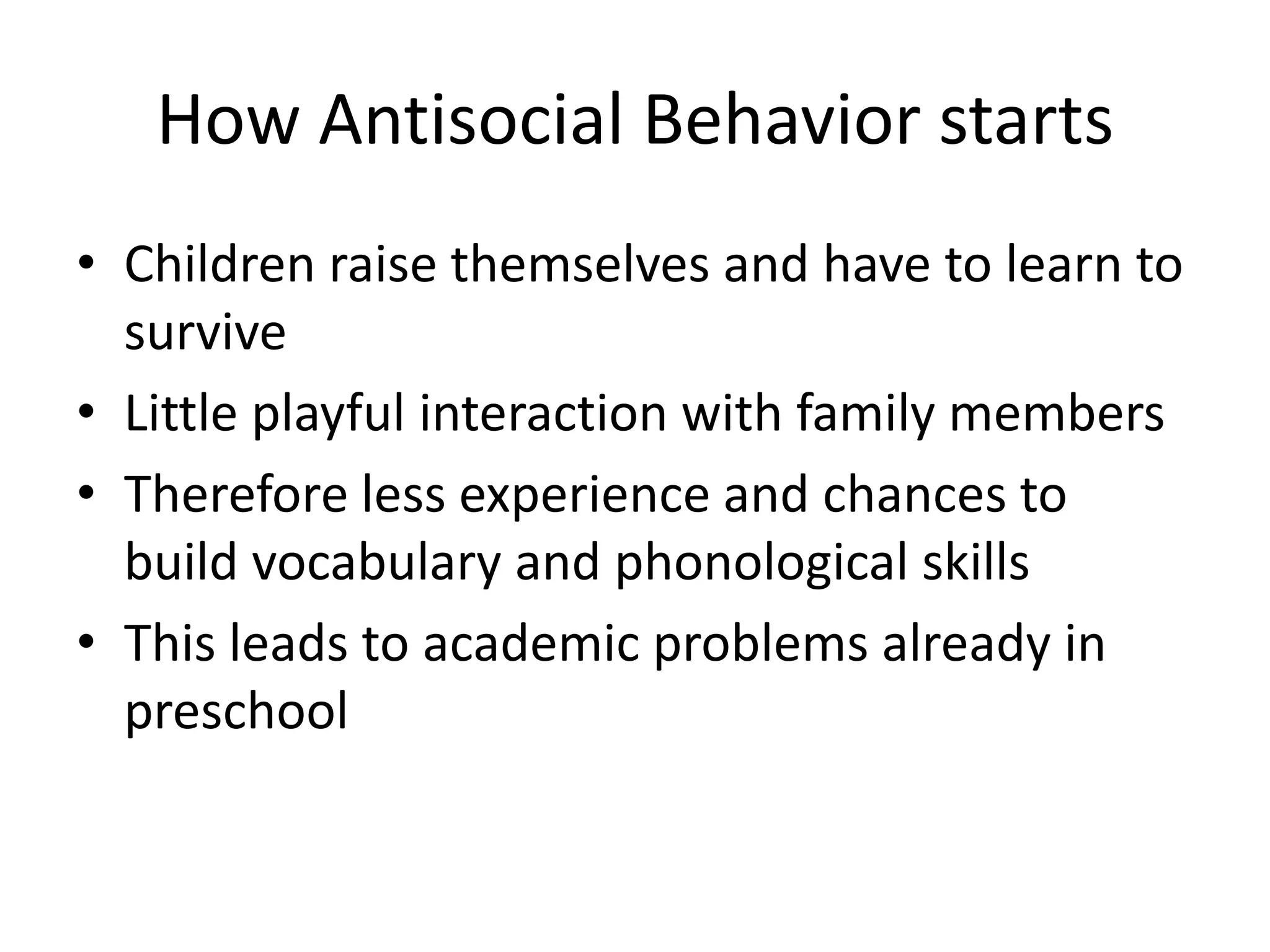 Behavior Problems Of Inner City School Children | PPTX