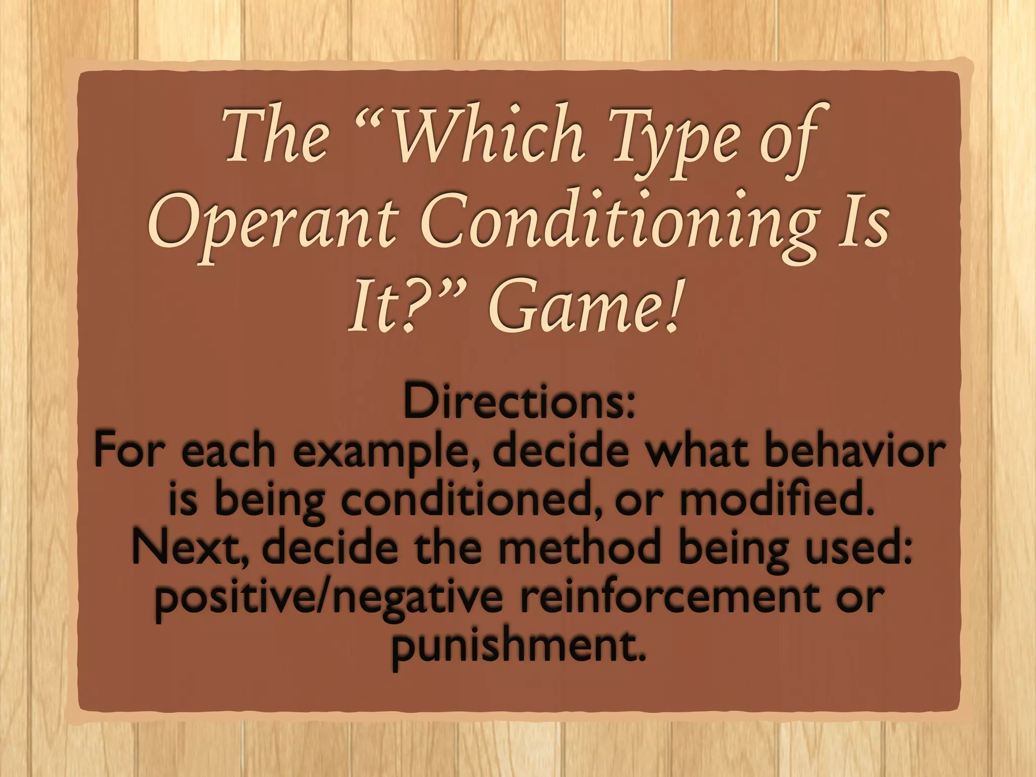 Operant Conditioning | PDF
