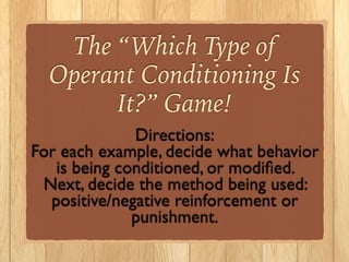 Operant Conditioning | PDF