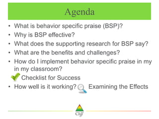 Behavior Specific Praise | PPTX