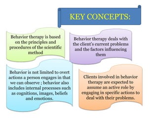 Behavior therapy | PPTX