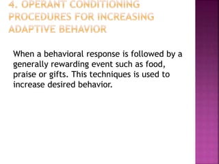 Behavior therapy, MHN | PPTX