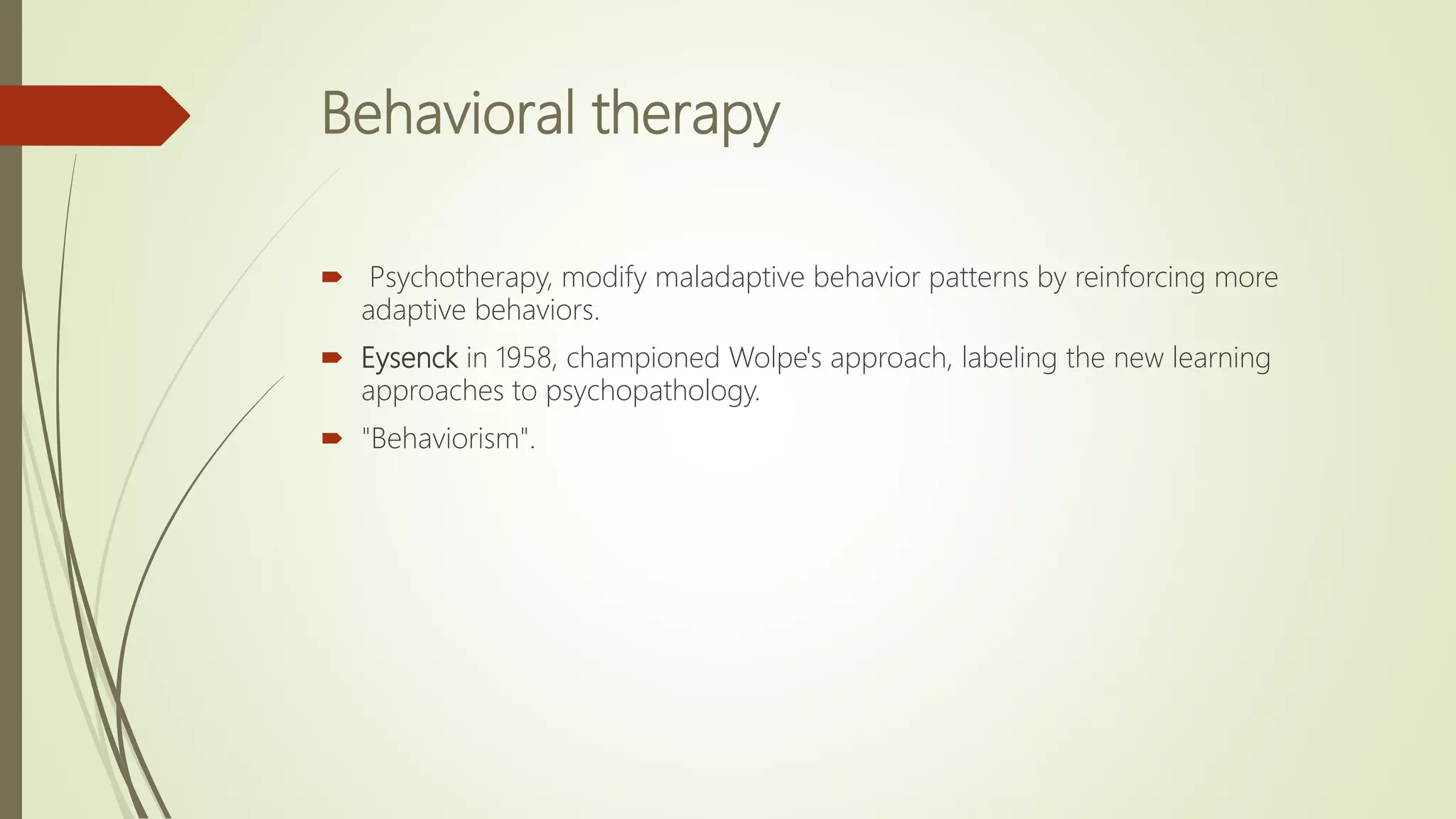 Behavior therapy | PPT