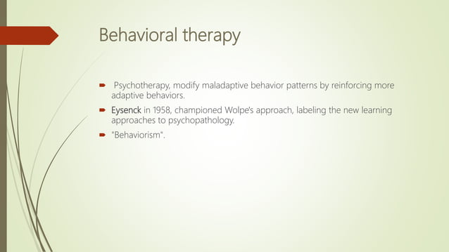 Behavior therapy | PPT