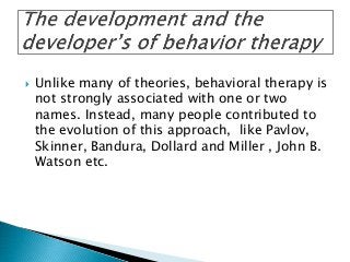 Behavior Therapy | PPTX