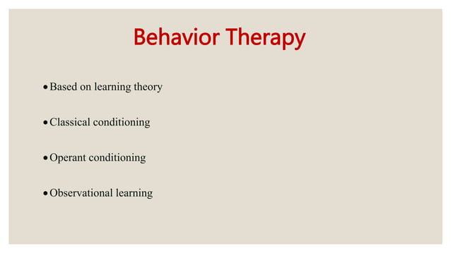 Behavior Therapy.pptx