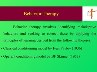 Behavior therapy.pptx Mental Health Nursing | PPTX