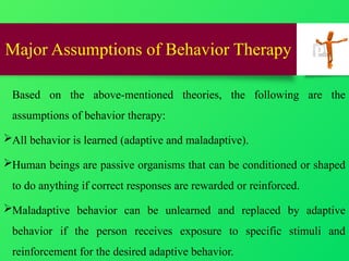 Behavior therapy.pptx Mental Health Nursing | PPTX