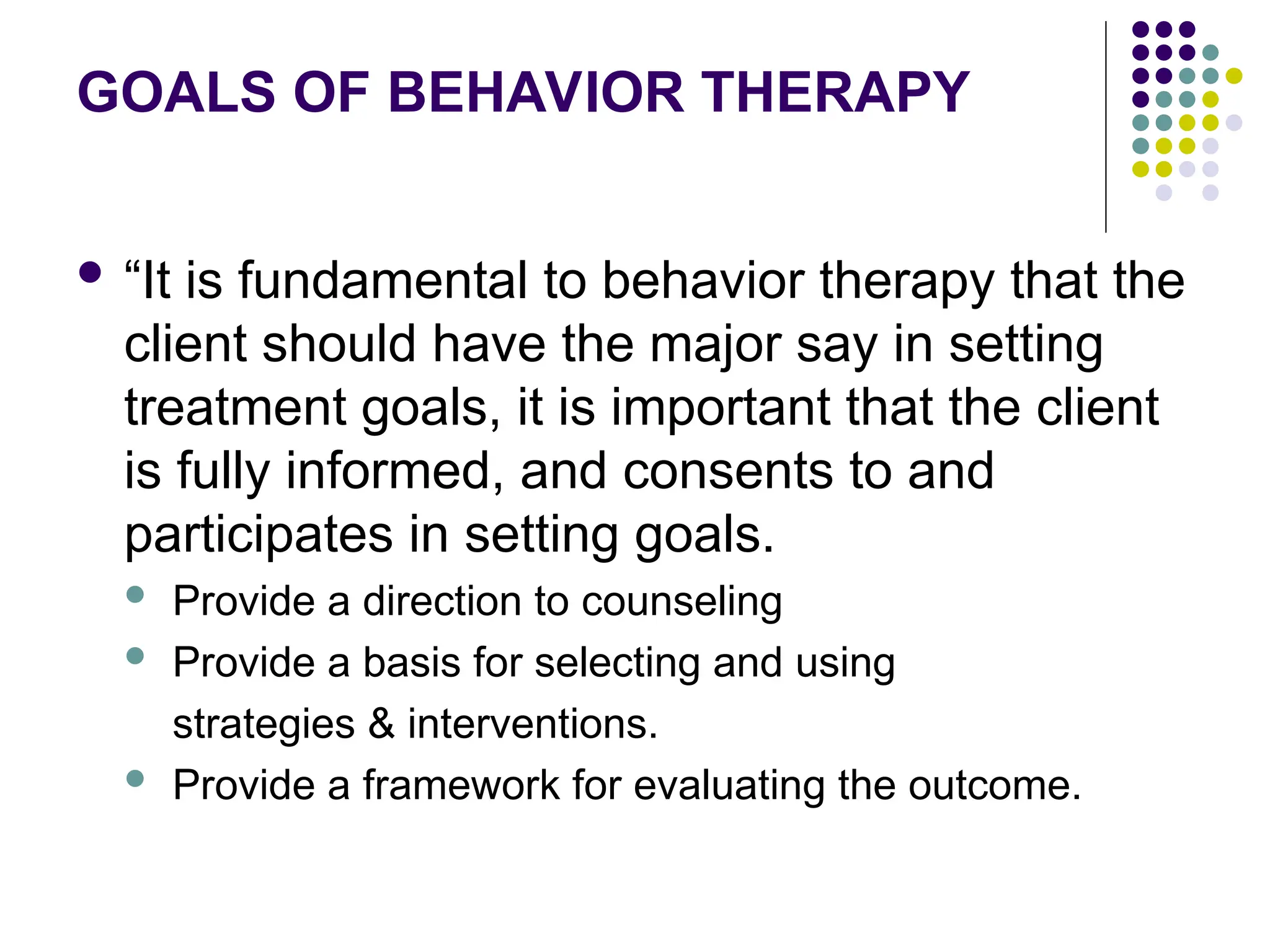 Behavior Therapy.ppt.......MHN.......... | PPT