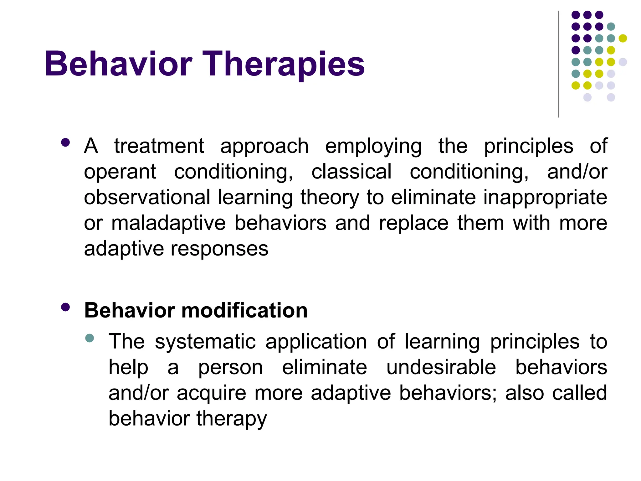Behavior Therapy.ppt.......MHN.......... | PPT