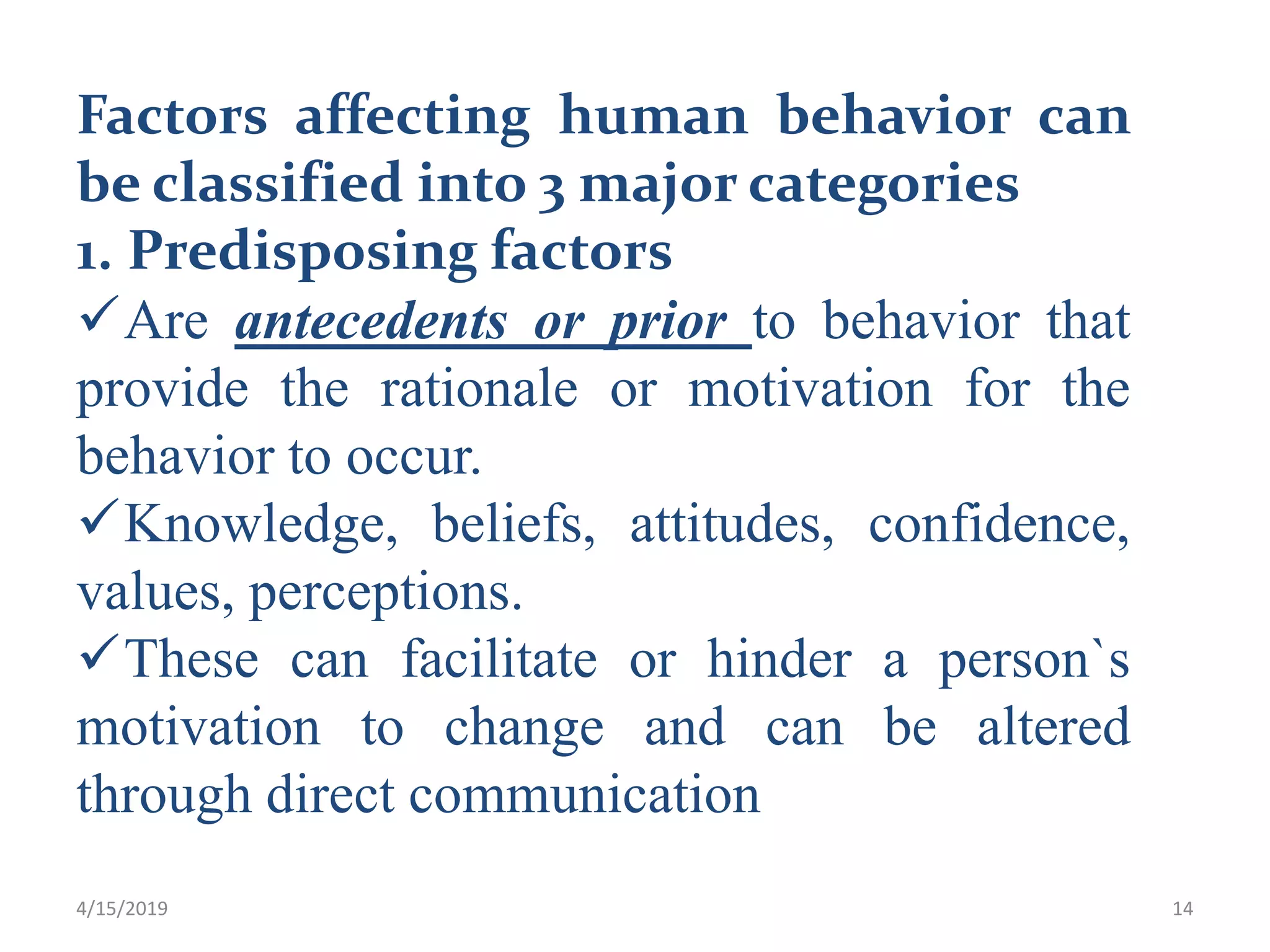 health and behavior | PPTX