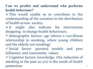 health and behavior | PPTX