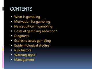 Behaviour addiction GAMBLING | PPTX