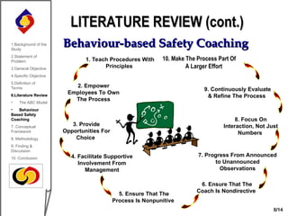 BEHAVIOURAL-BASED SAFETY (BBS) TRAINING HSE | PPT