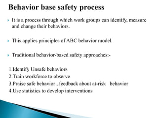Behavioural base safety | PPTX
