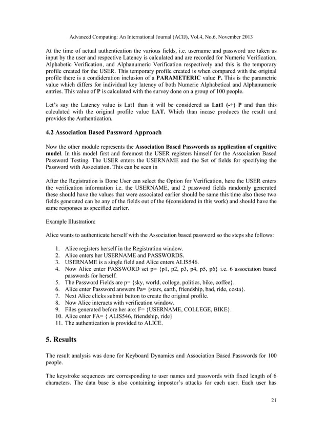 Behavioural Biometrics And Cognitive Security Authentication Comparison
