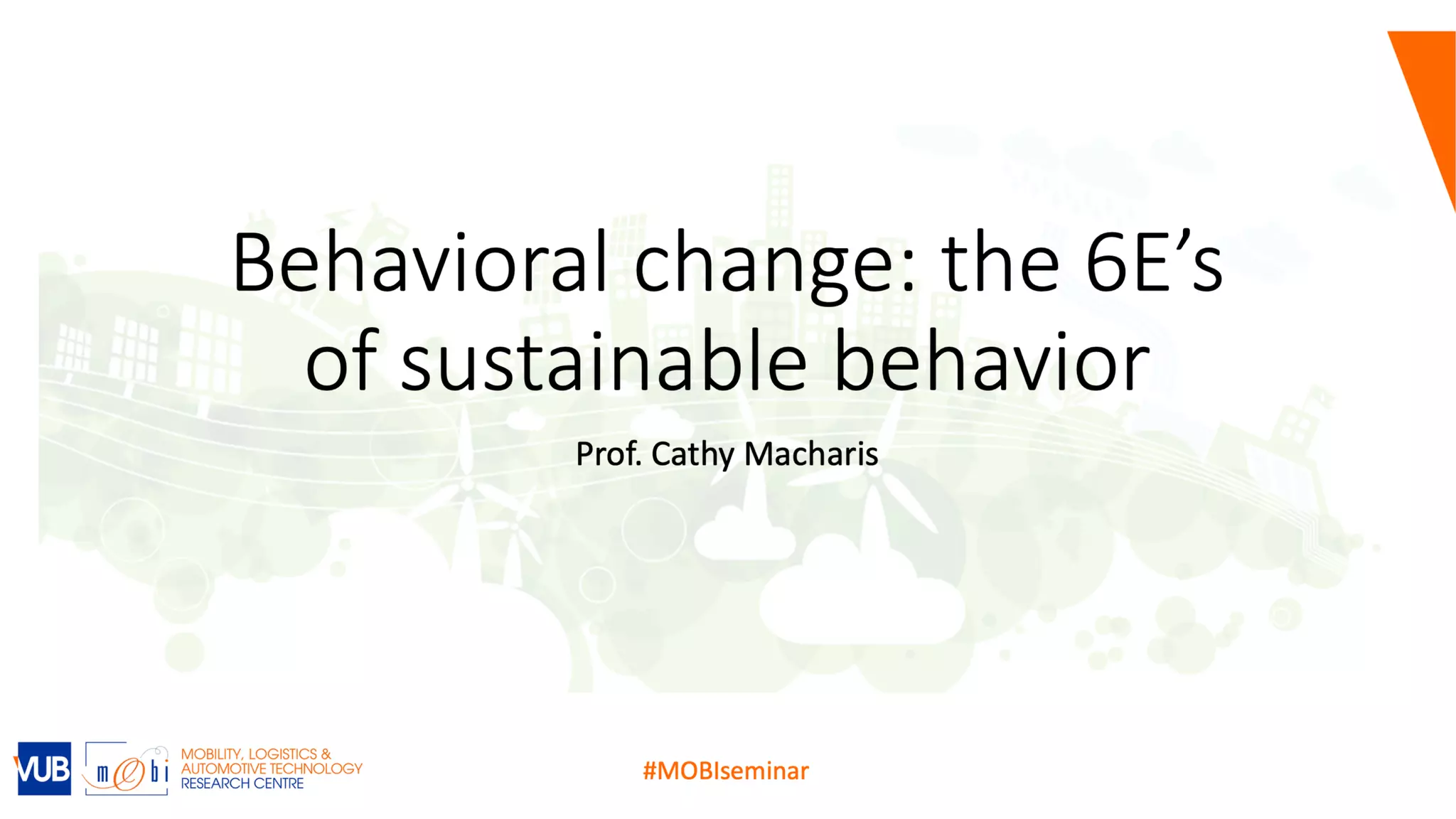 Behavioural change: the 6 E's of sustainable behaviour | PDF