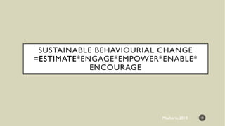 Behavioural change: the 6 E's of sustainable behaviour | PPT