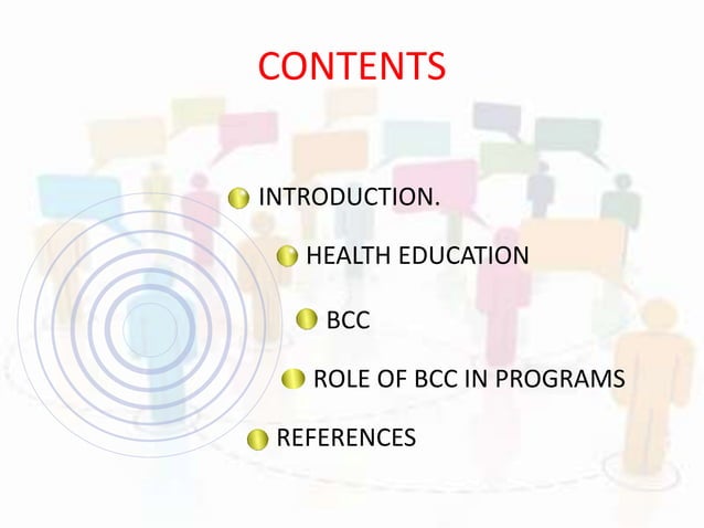 Behavioural change communication | PPTX