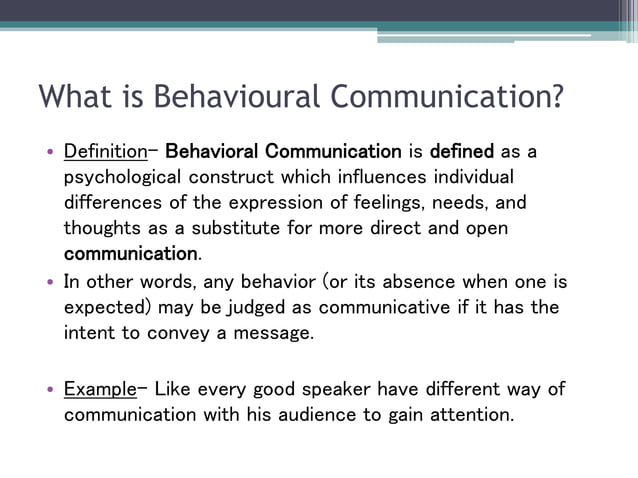 Behavioural Communcation For Personal and Professional Development by ...