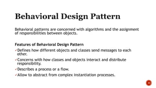 Behavioural design pattern | PPTX