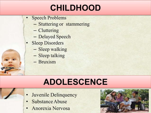 CHILDHOOD BEHAVIORAL DISORDERS AND ITS MANAGEMENT: AGE AND NATURE ...