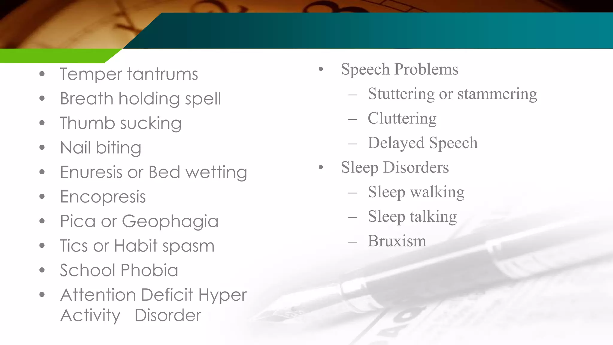 Behavioural disorders in children | PDF