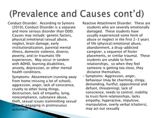 Behavioural Disorders | PPTX