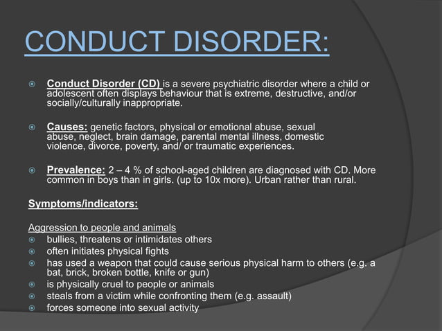 Behavioural disorders s spence | PPTX | Brain and Nervous System Disorders | Diseases and Conditions