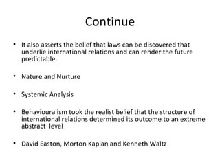 Behaviouralism | PPT