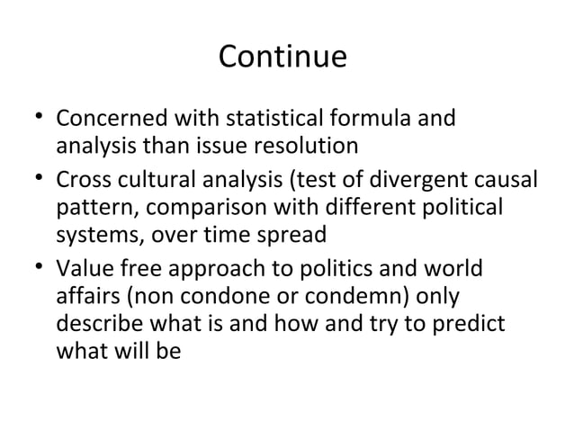 Behaviouralism | PPT | Science