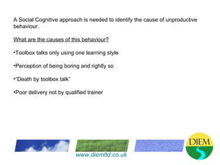 Behavioural Issues in construction toolbox talks | PPT